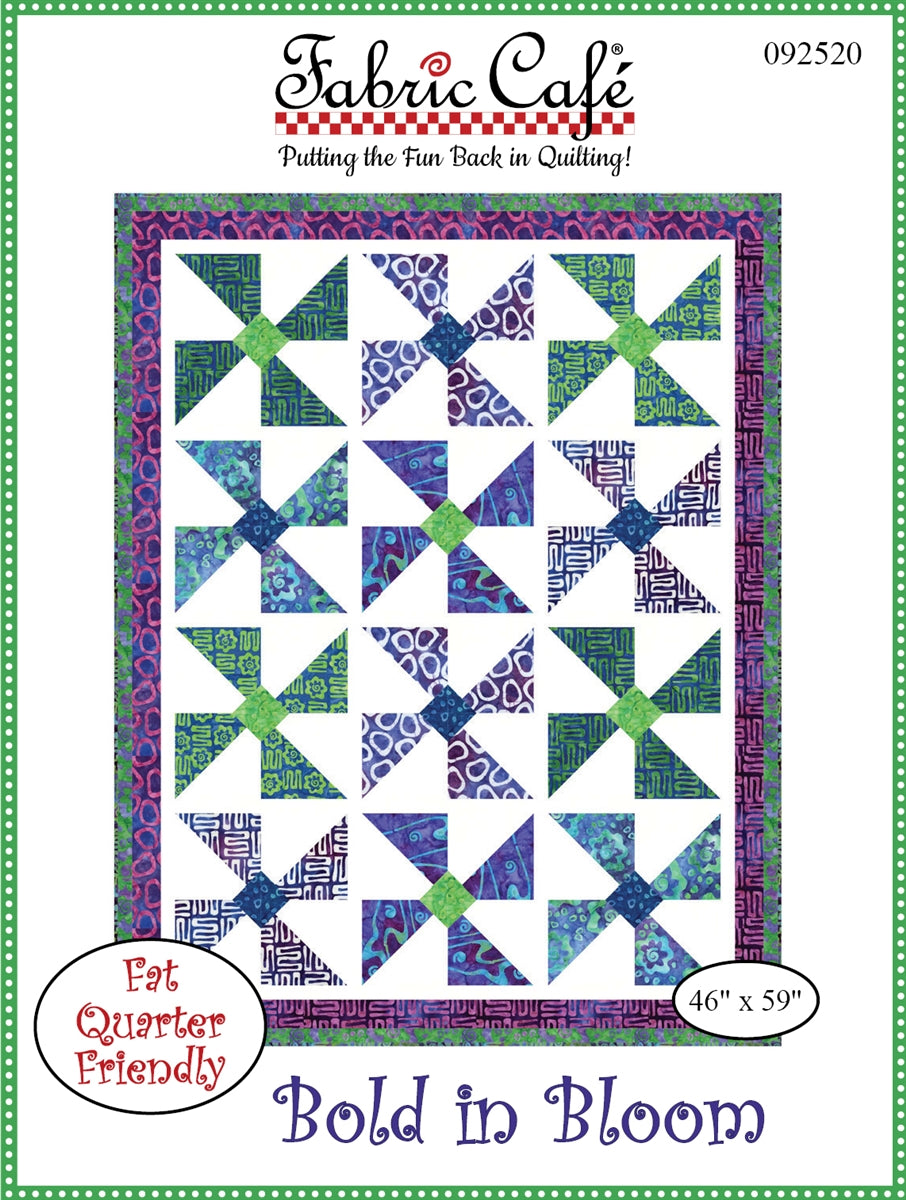 Bold in Bloom Quilt Pattern – Fabric Café